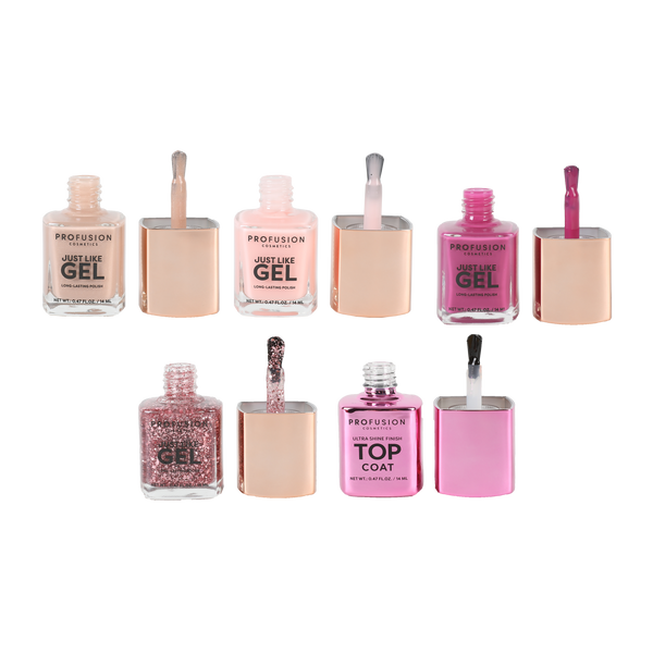 Shining Star Gel Effect Nail Polish Set - Profusion Cosmetics UK